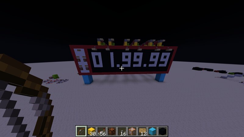 Date clock Minecraft Map