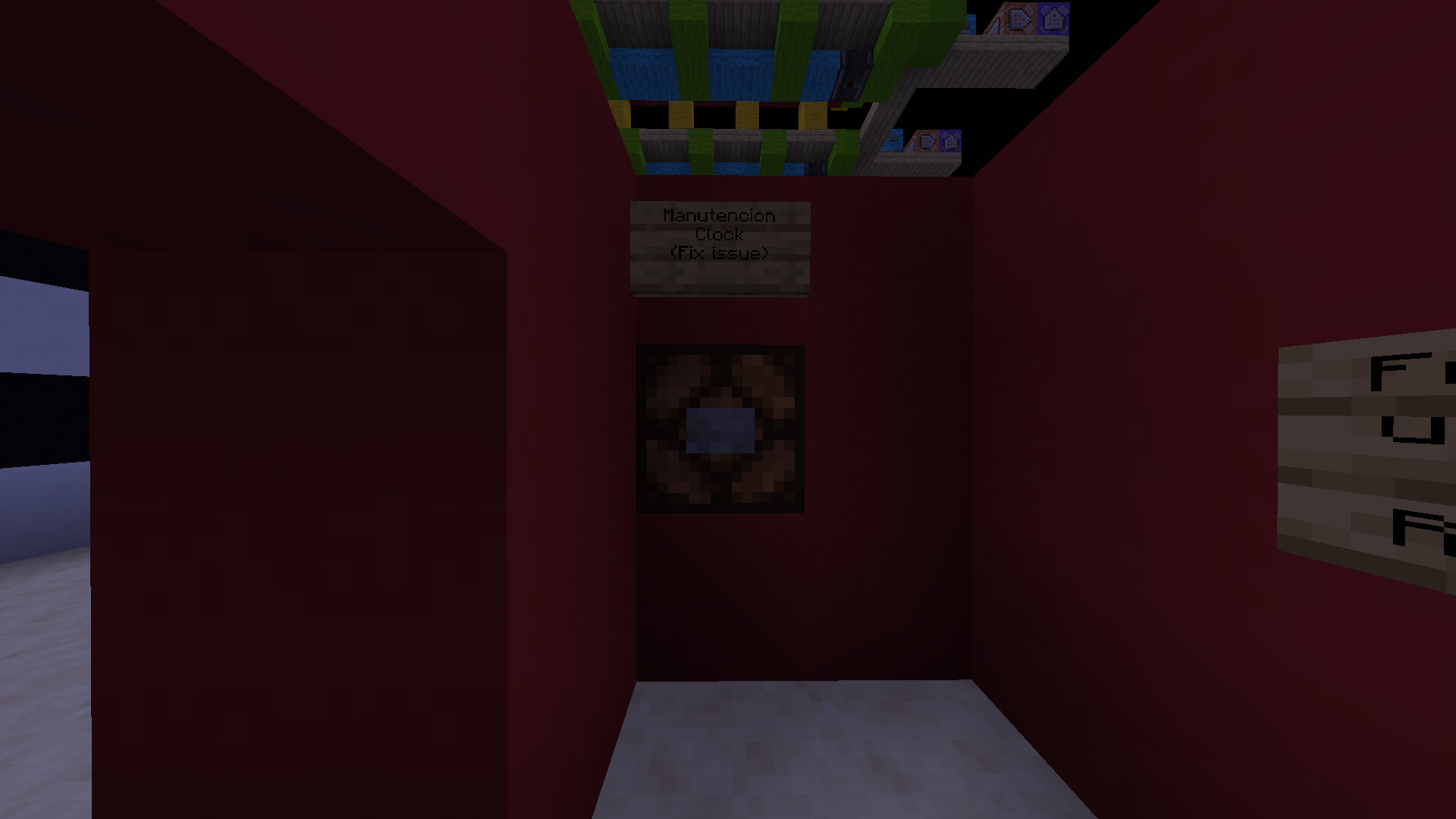 Date clock Minecraft Map