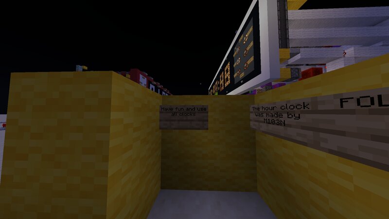 Date clock Minecraft Map