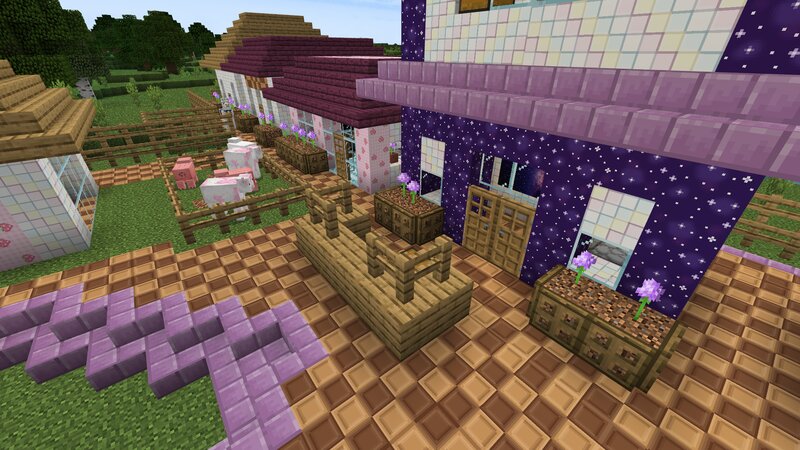 Strawberry Village Minecraft Map