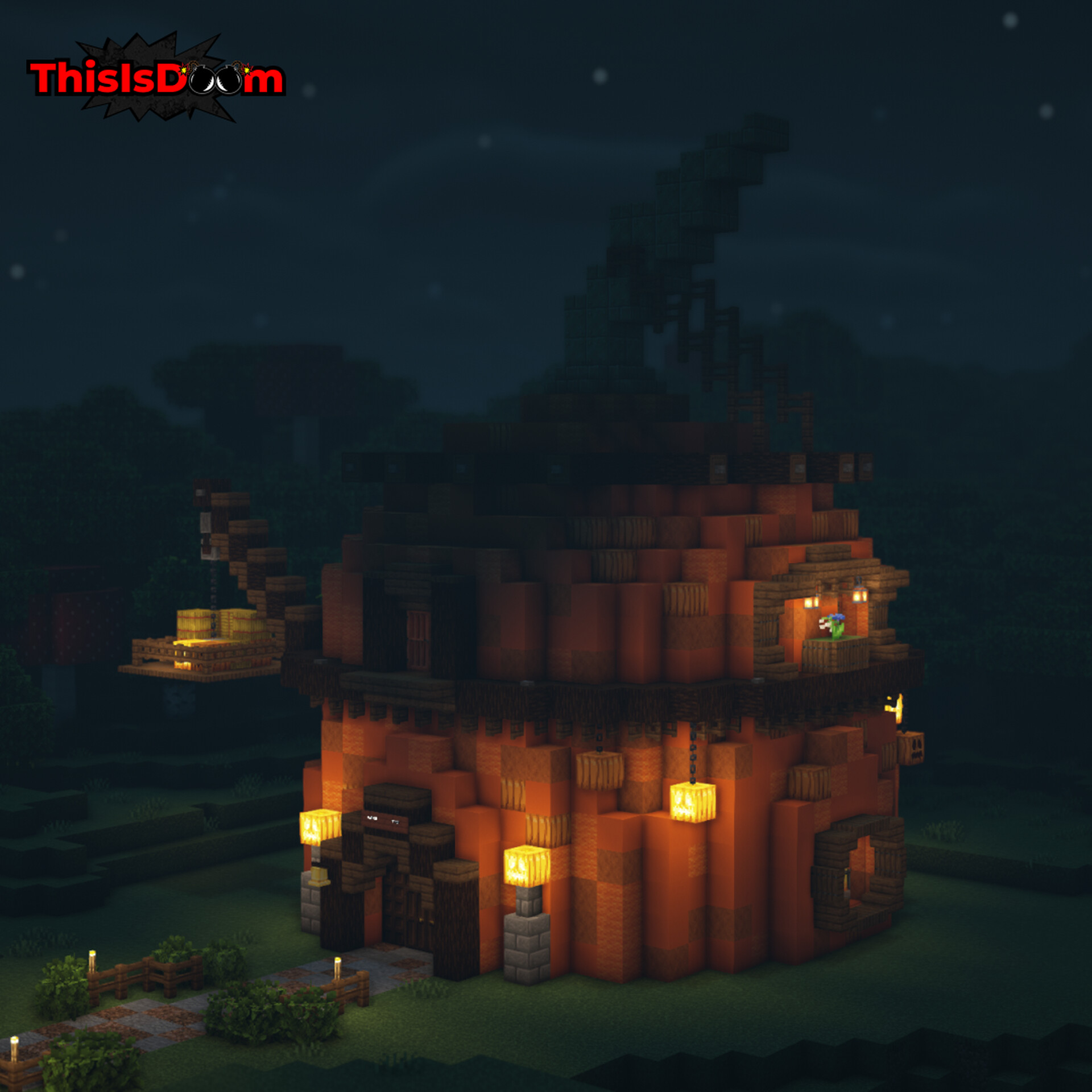 Pumpkin Manor (Build and Litematic) Minecraft Map