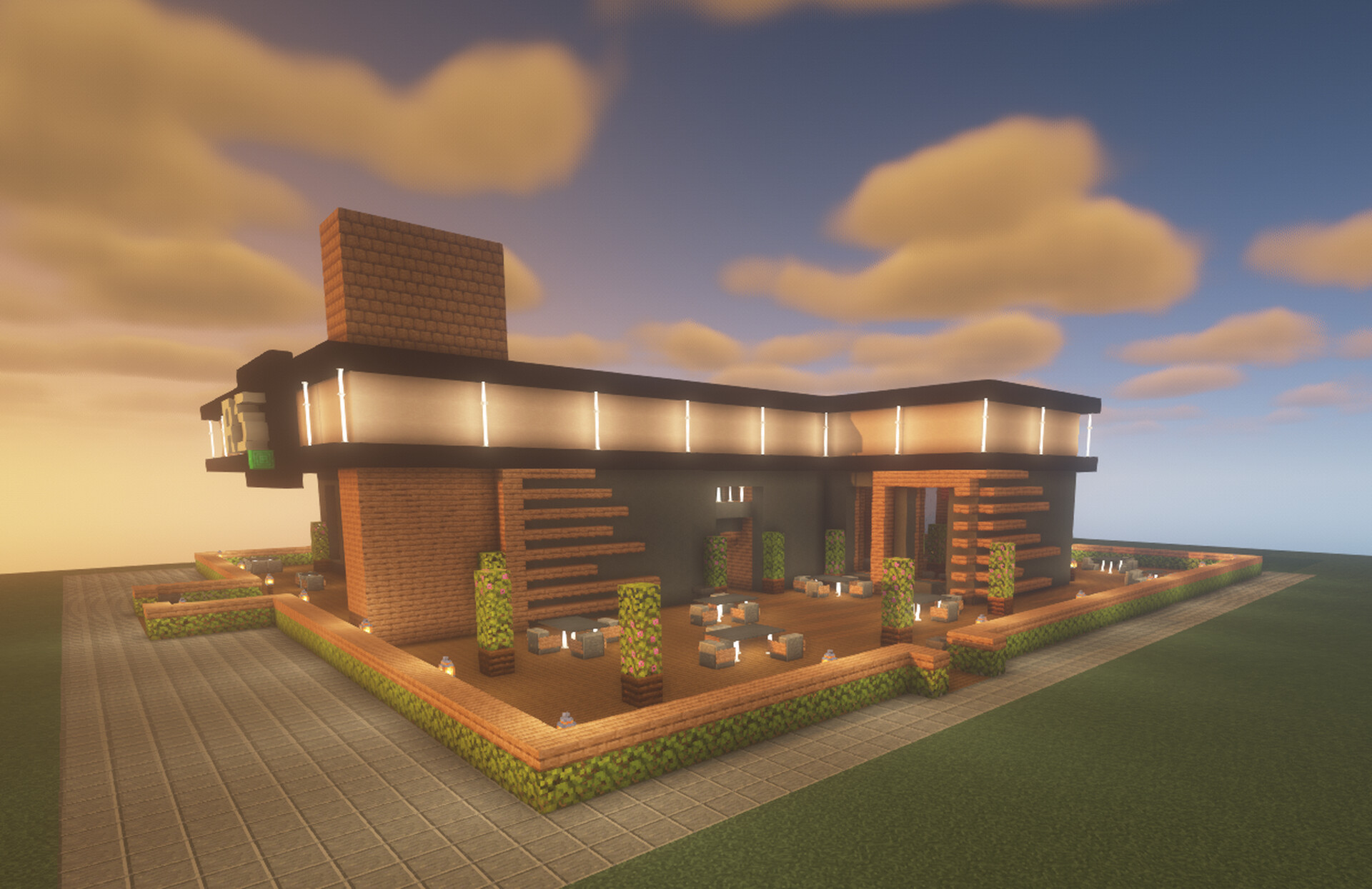 Cafe-restaurant minecraft Minecraft Map