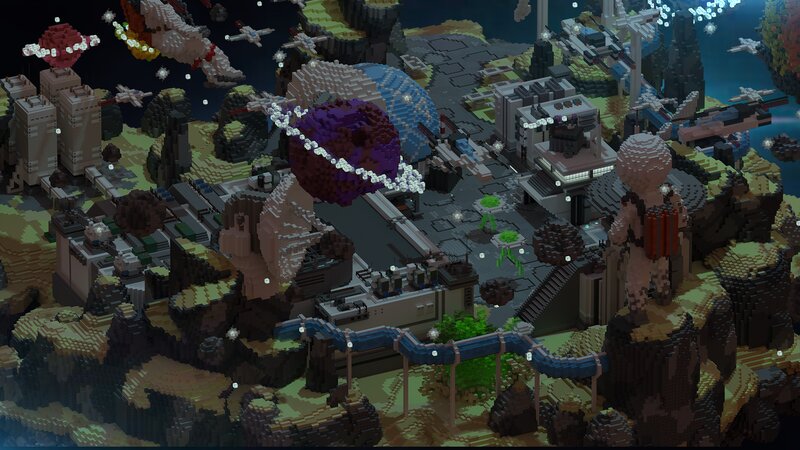 🌌 Space Skyblock Spawn 🌠 HIGH DETAILED 🌌 Minecraft Map