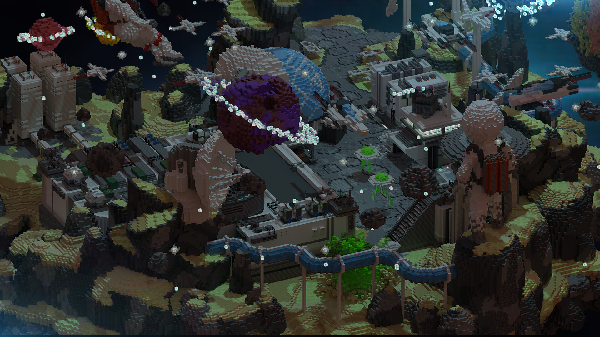 🌌 Space Skyblock Spawn 🌠 HIGH DETAILED 🌌 Minecraft Map