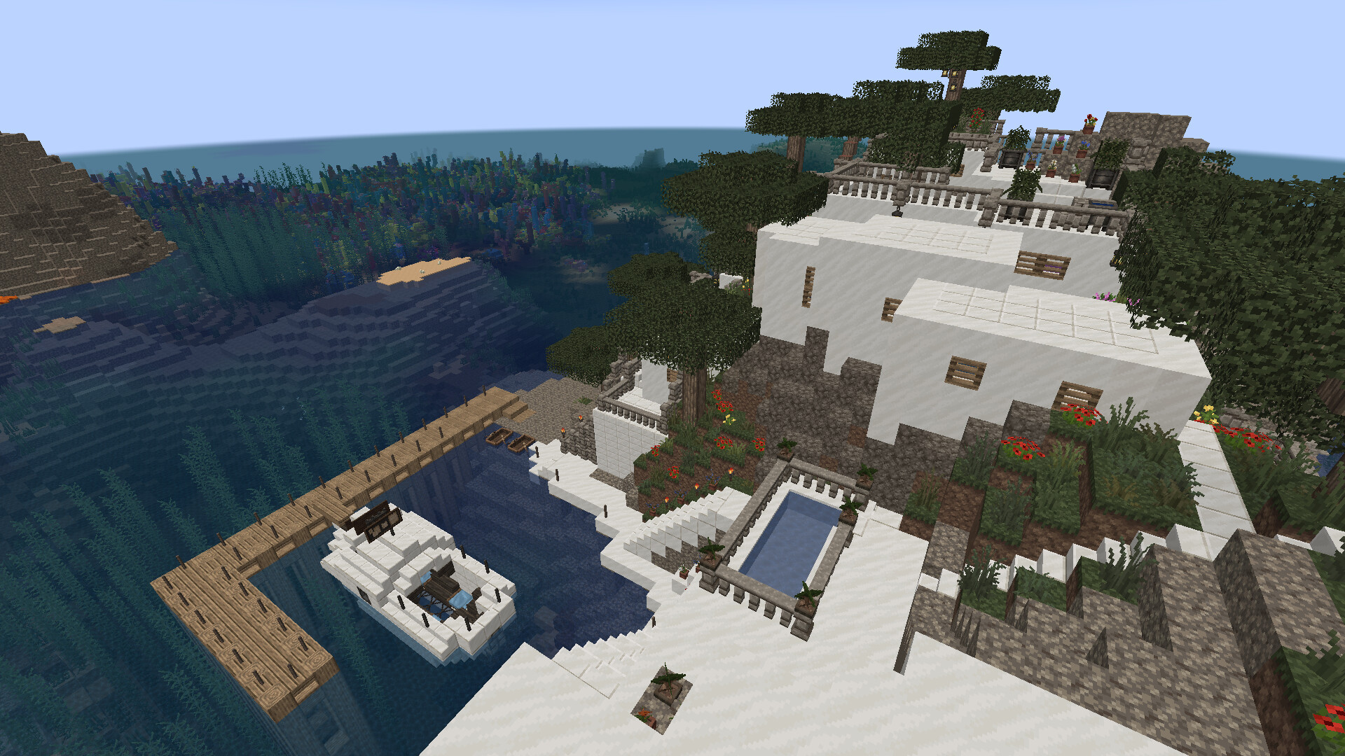 Delpheleia - Modern Greek Coastal Village - Version 1.19.2 Minecraft Map