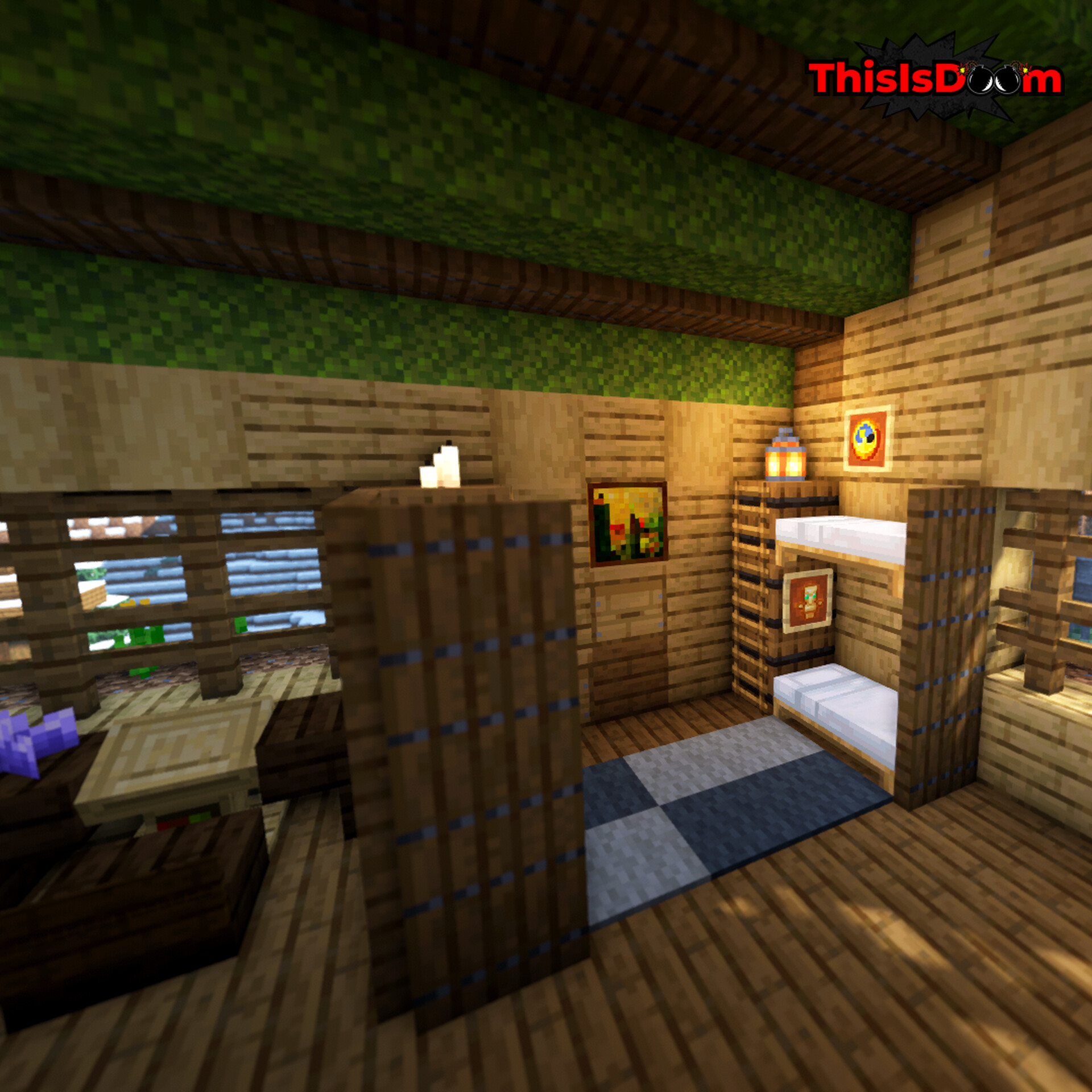 Viking Tower House and Cactus Farm (Build and Litematic) Minecraft Map