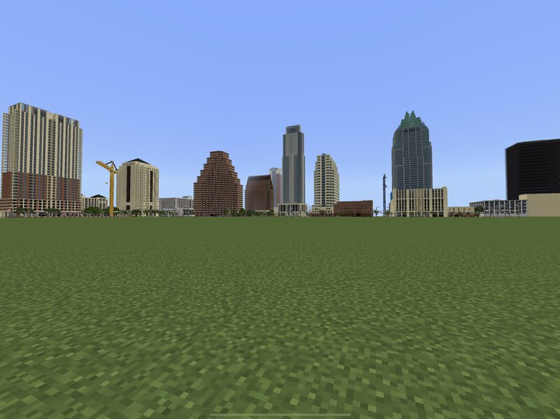 City of Austin, Texas, USA Minecraft Map