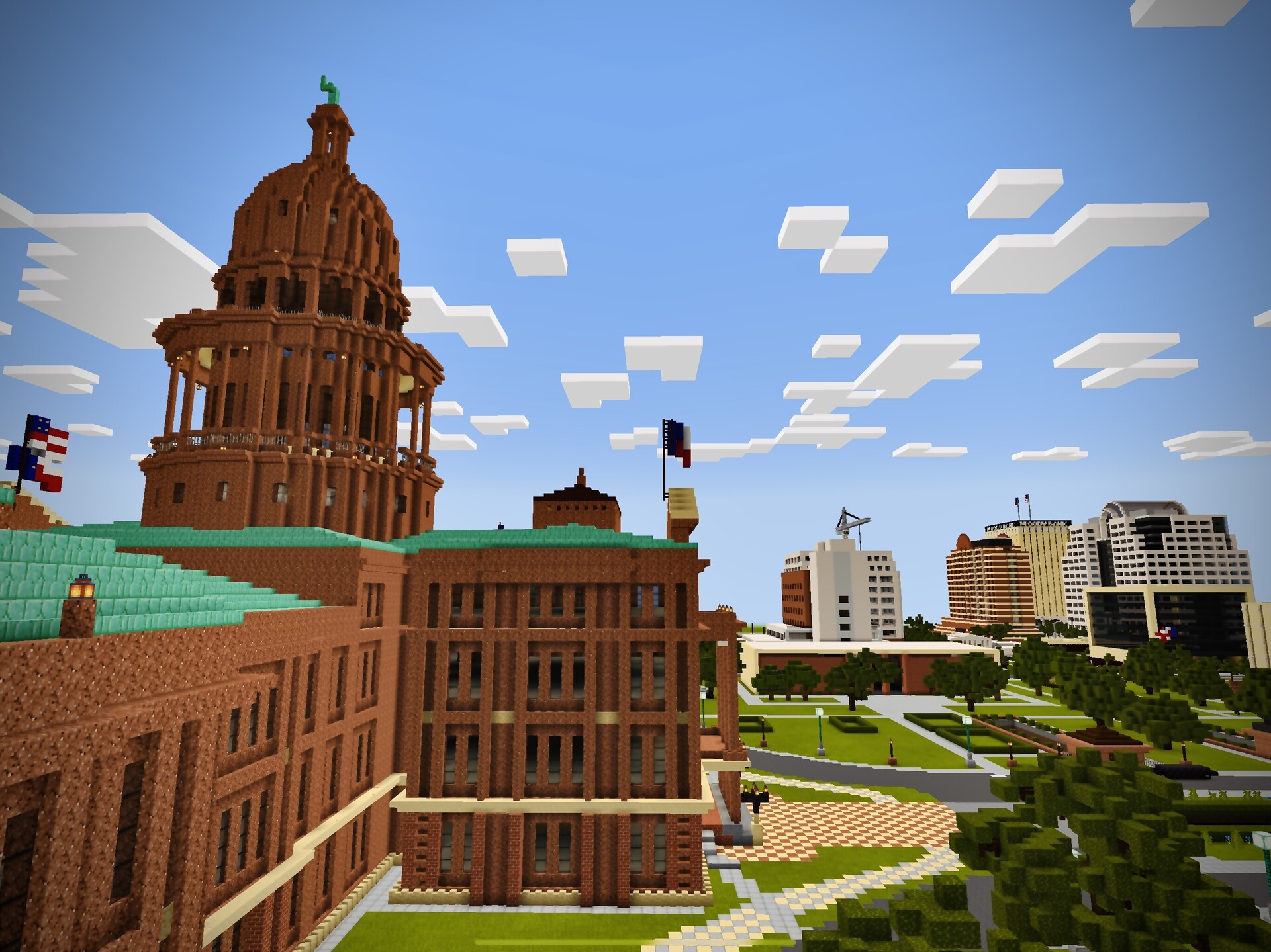 City of Austin, Texas, USA Minecraft Map