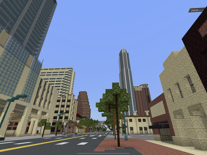City of Austin, Texas, USA Minecraft Map