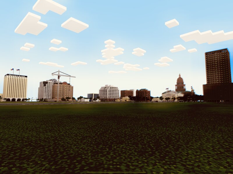 City of Austin, Texas, USA Minecraft Map