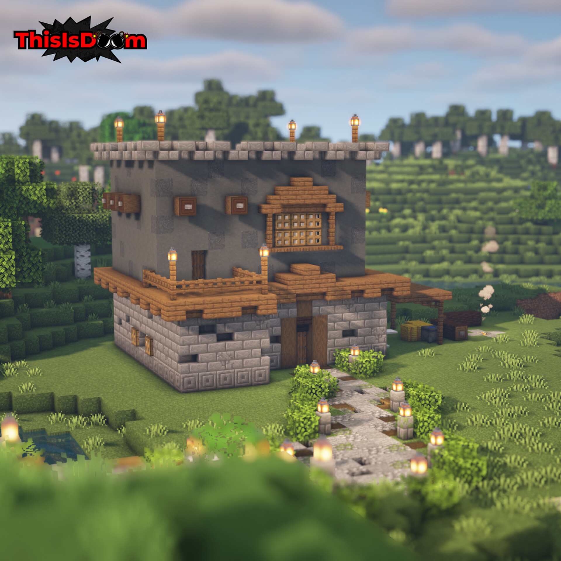 Medieval Outpost (Build and Litematic) Minecraft Map