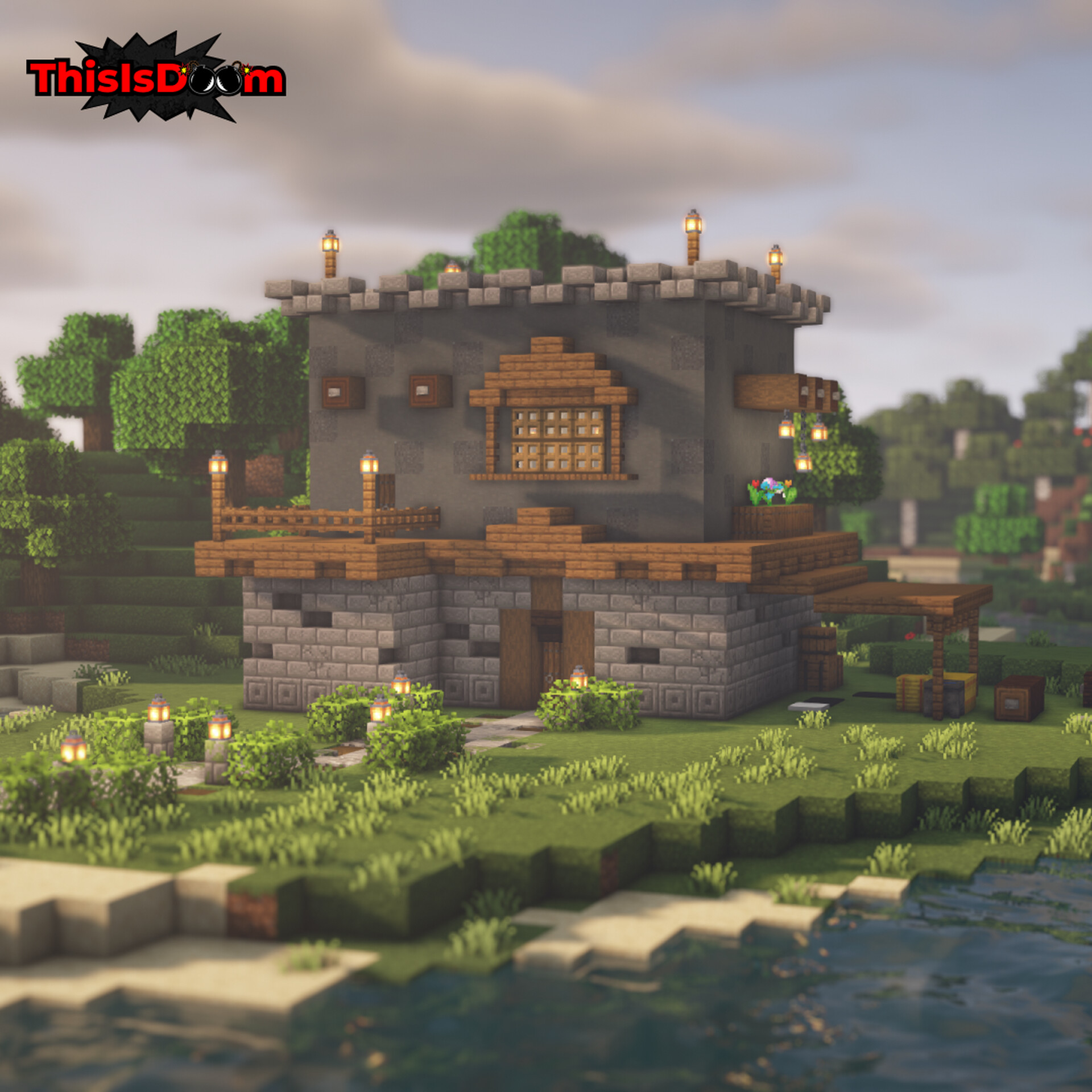 Medieval Outpost (Build and Litematic) Minecraft Map