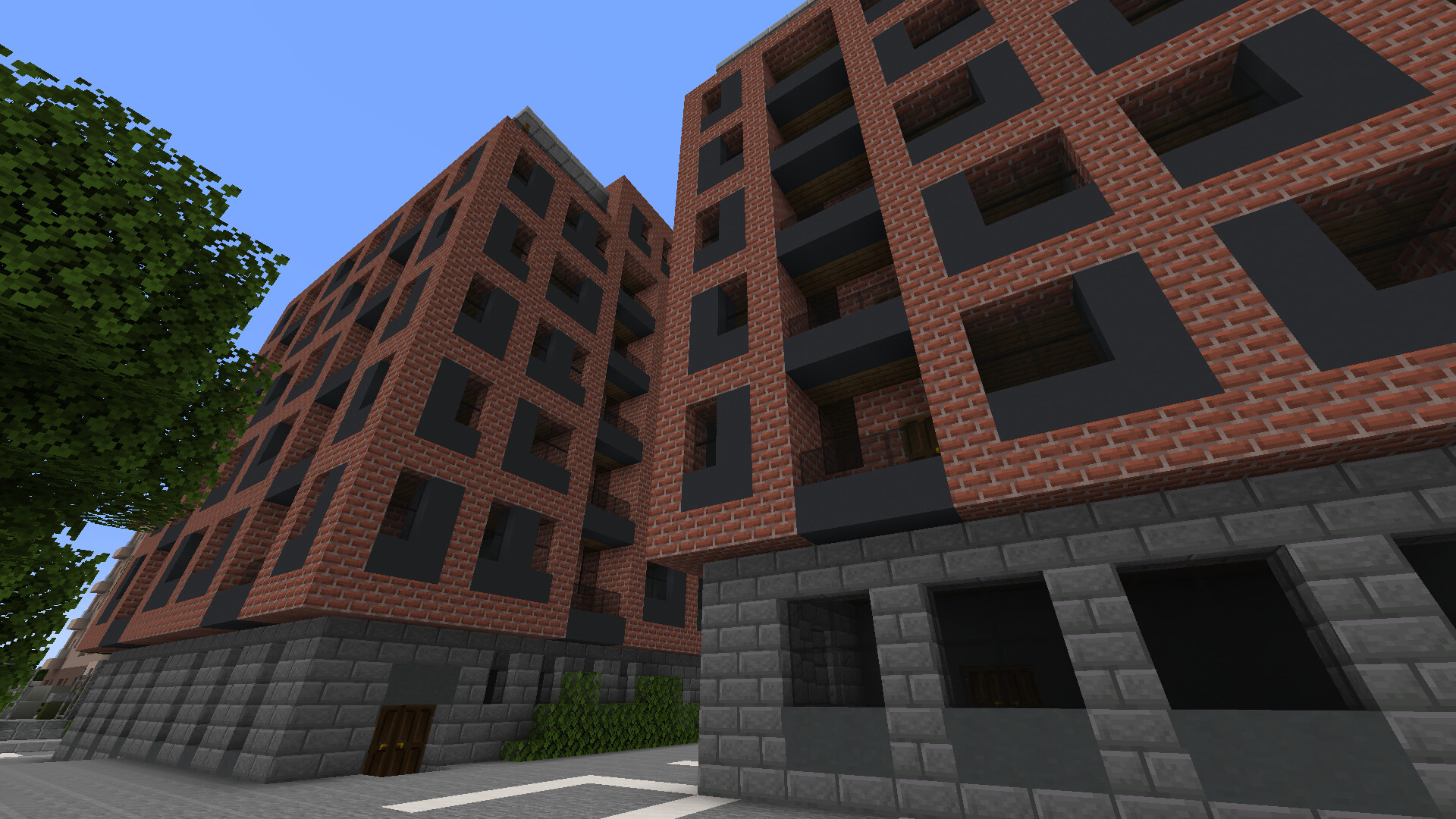Modern Apartment Blocks Minecraft Map