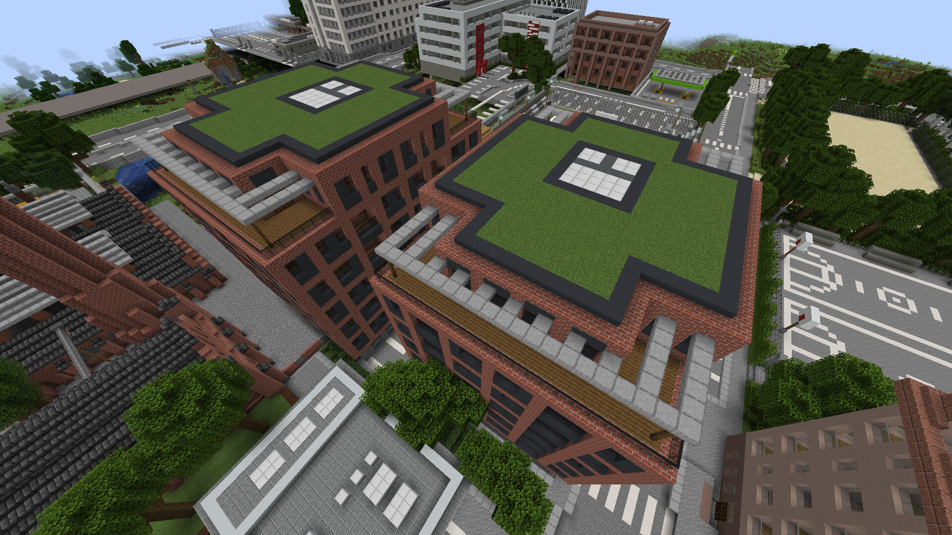 Modern Apartment Blocks Minecraft Map