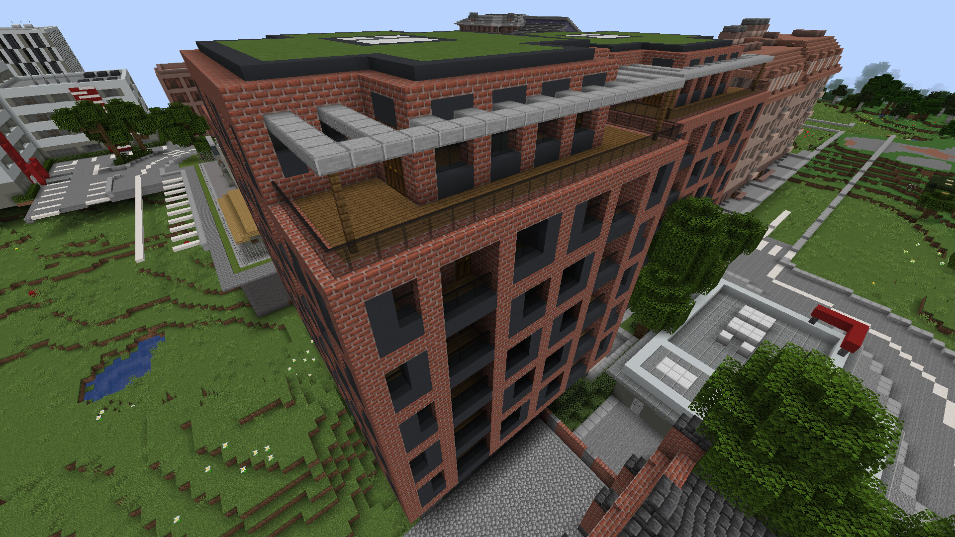 Modern Apartment Blocks Minecraft Map