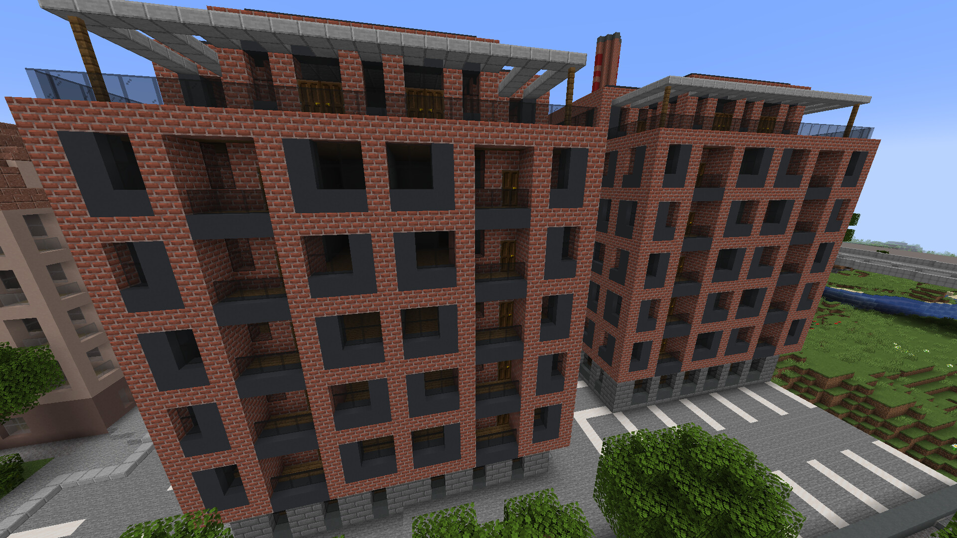 Modern Apartment Blocks Minecraft Map