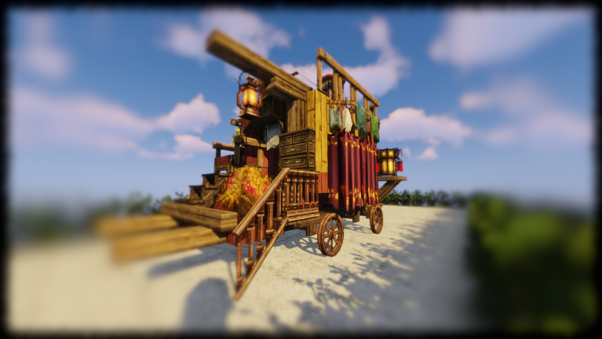 Fancy Shopkeeper Cart [Conquest Reforged 1.15.2] Minecraft Map