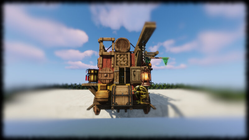 Fancy Shopkeeper Cart [Conquest Reforged 1.15.2] Minecraft Map
