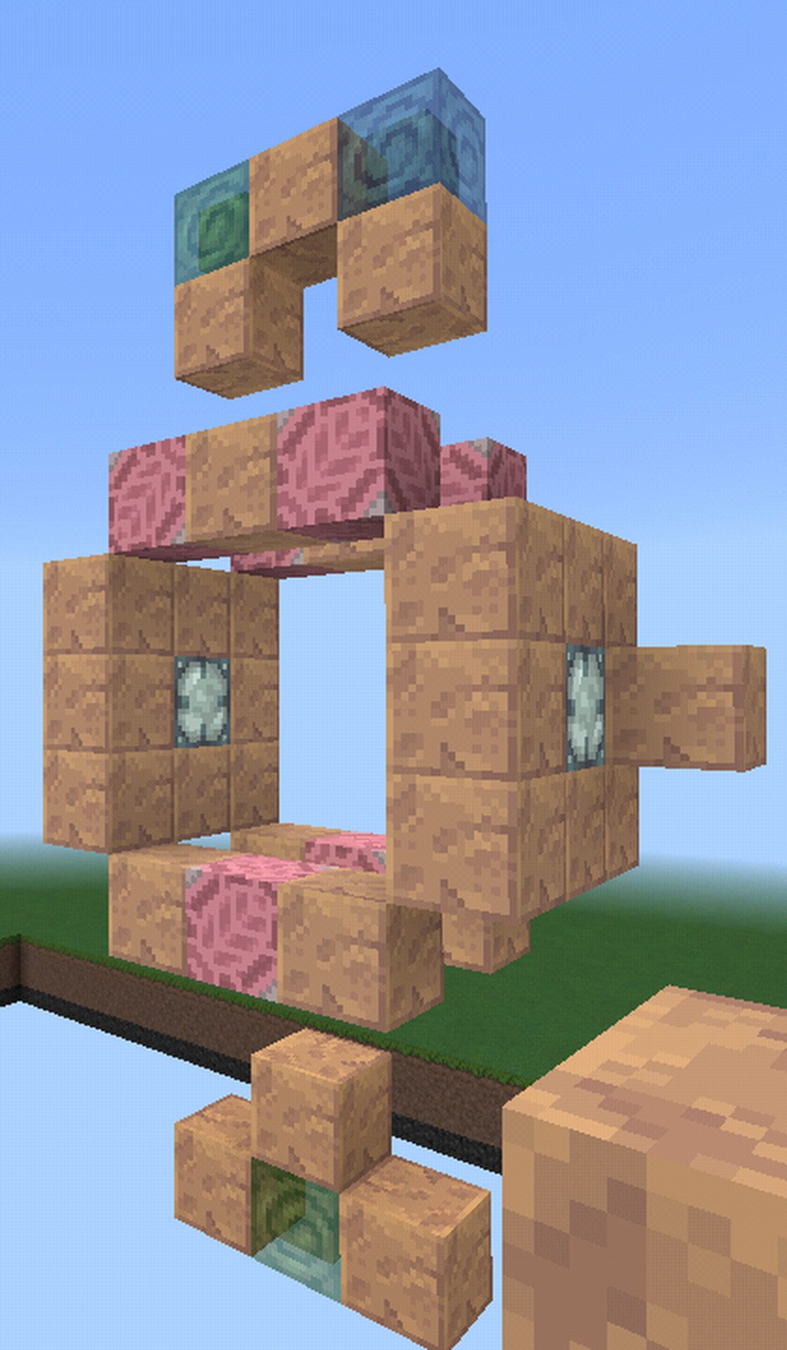 3x3 W/Lamps Piston Door Redstone Puzzle Minecraft Map