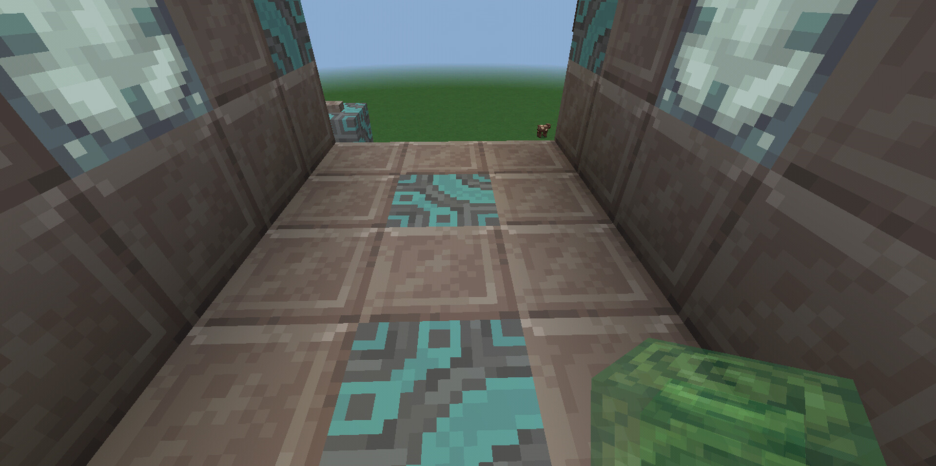 3x3 W/Lamps Piston Door Redstone Puzzle Minecraft Map