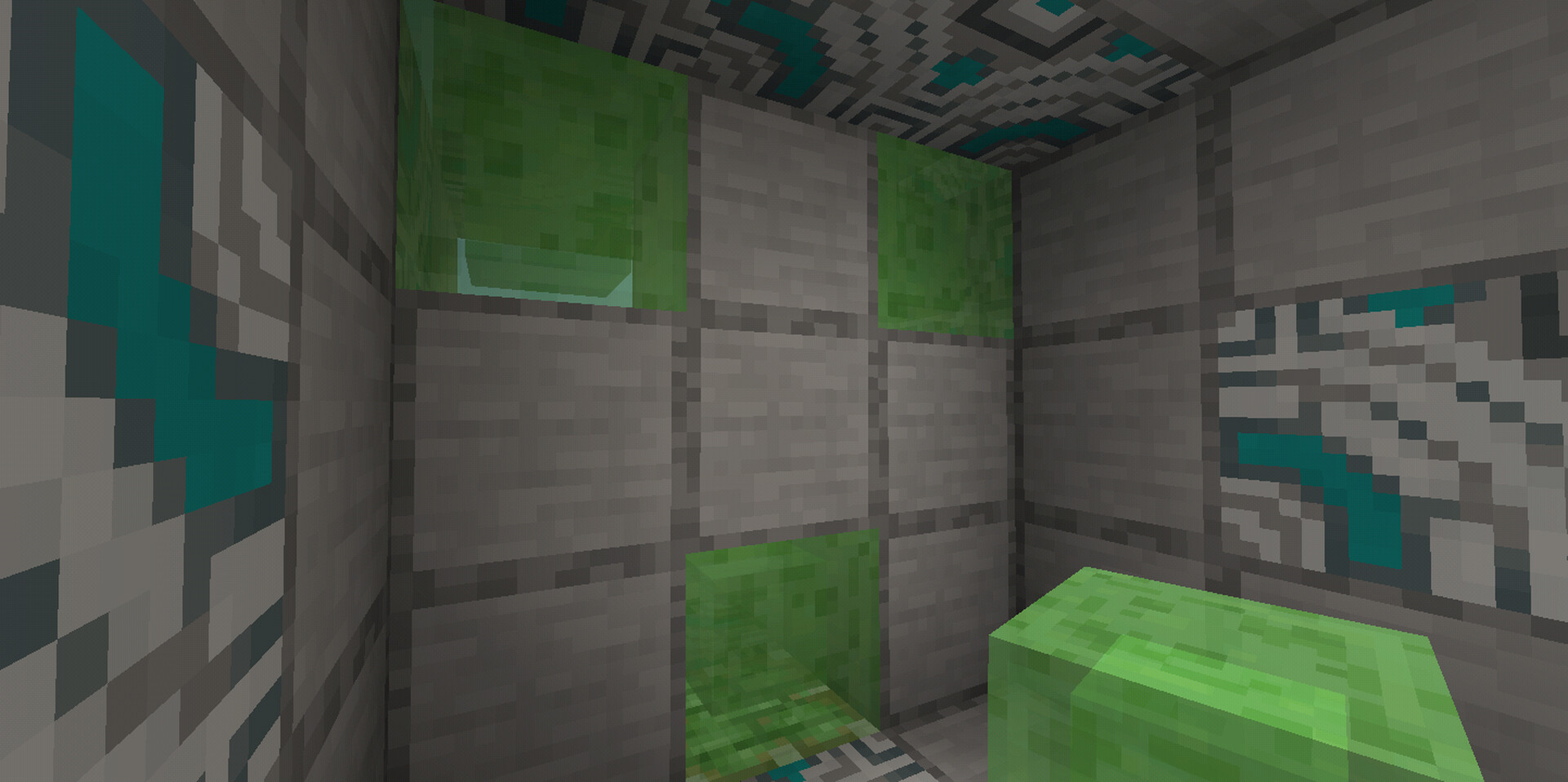 3x3 W/Lamps Piston Door Redstone Puzzle Minecraft Map