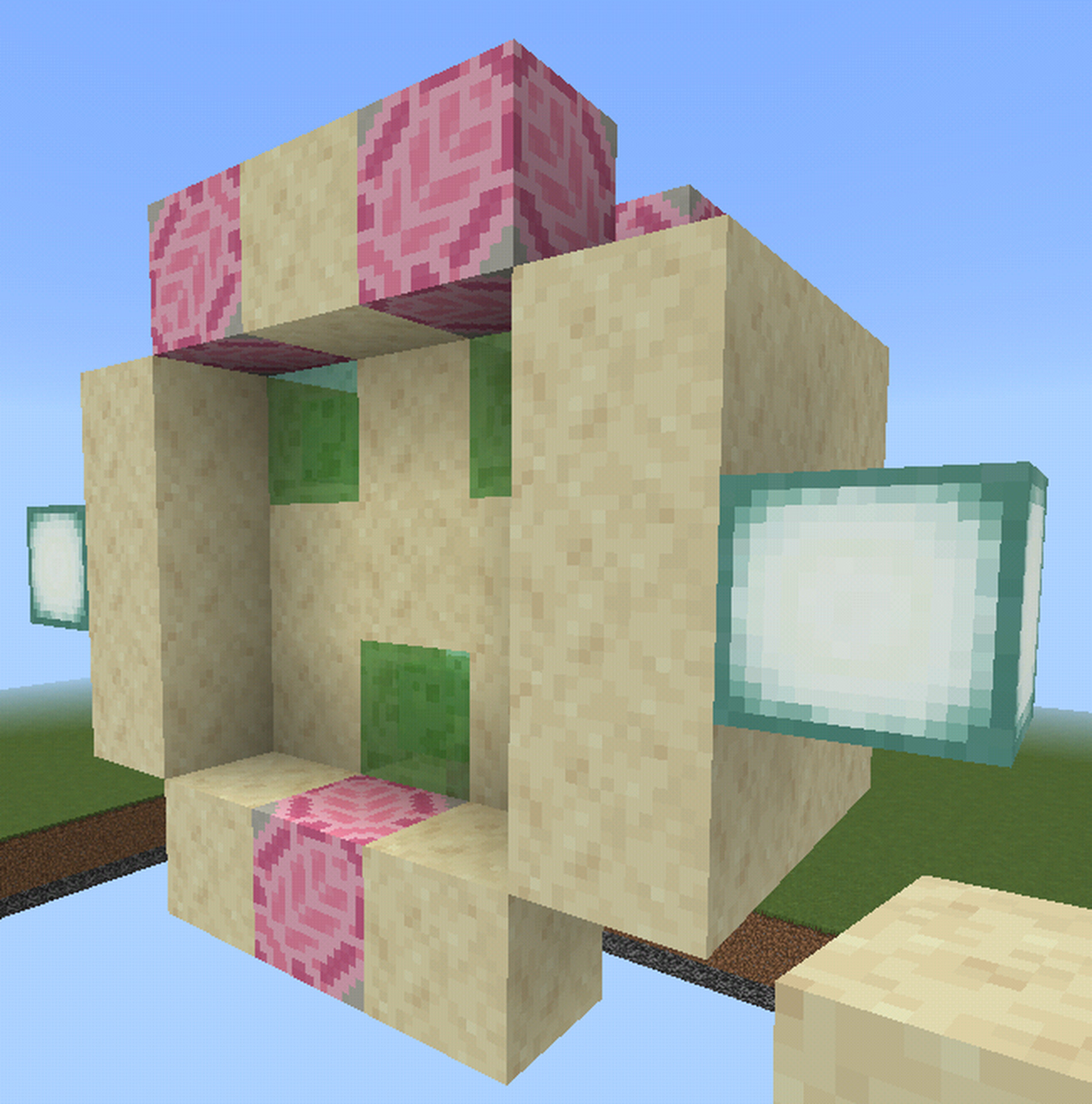 3x3 W/Lamps Piston Door Redstone Puzzle Minecraft Map