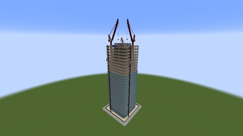 Skyscraper under construction Minecraft Map