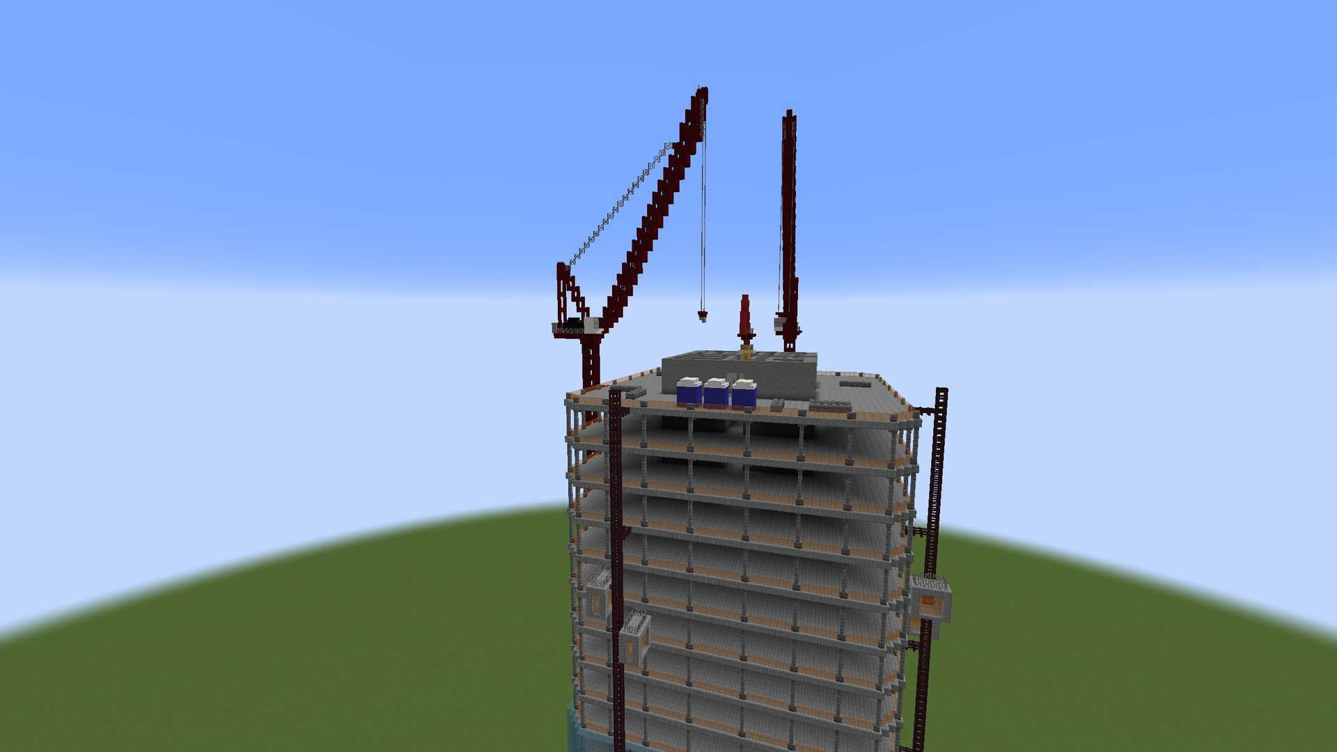 Skyscraper under construction Minecraft Map