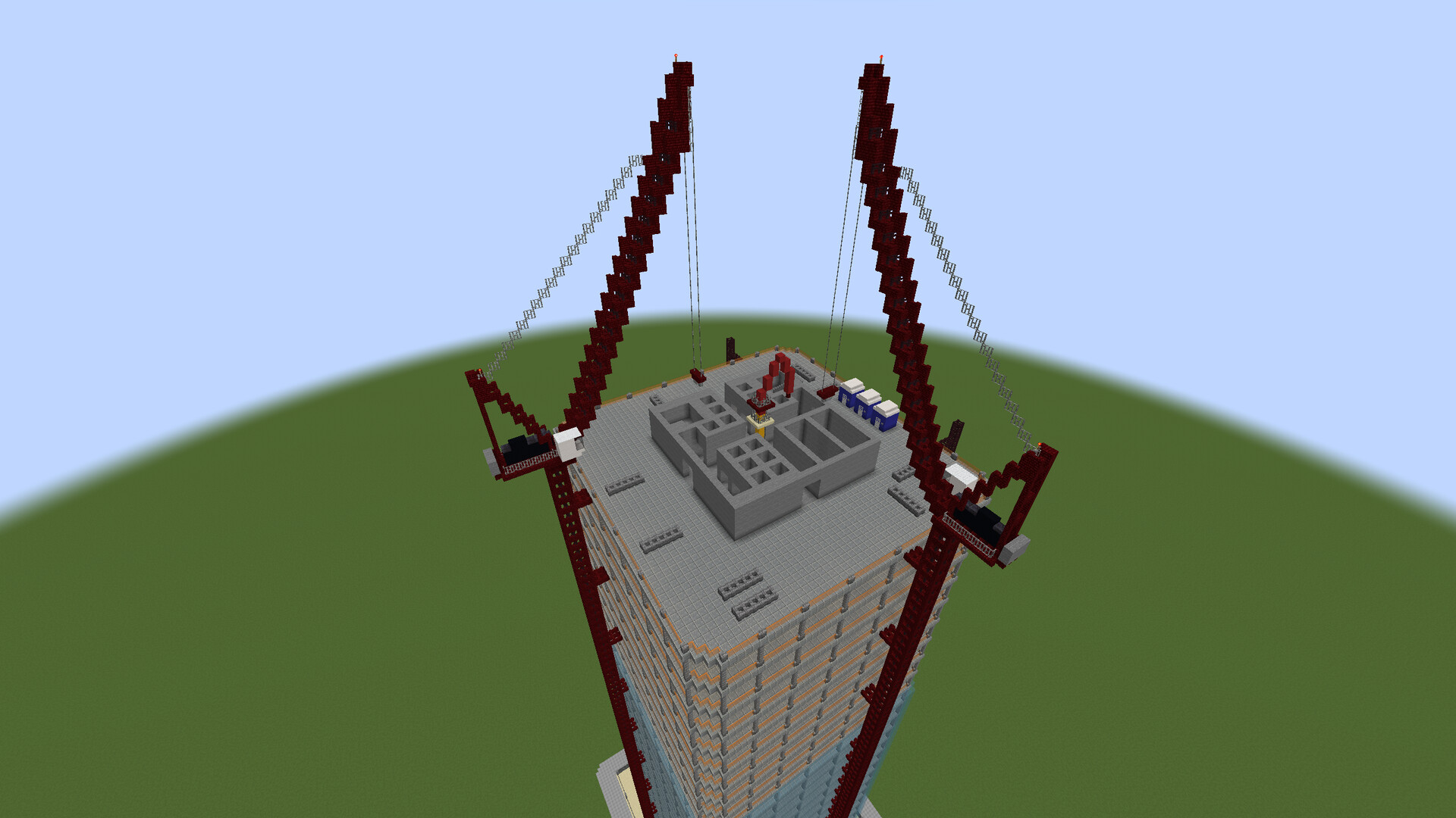 Skyscraper under construction Minecraft Map
