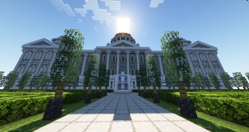 Small Neoclassical Capitol Building/Palace Minecraft Map