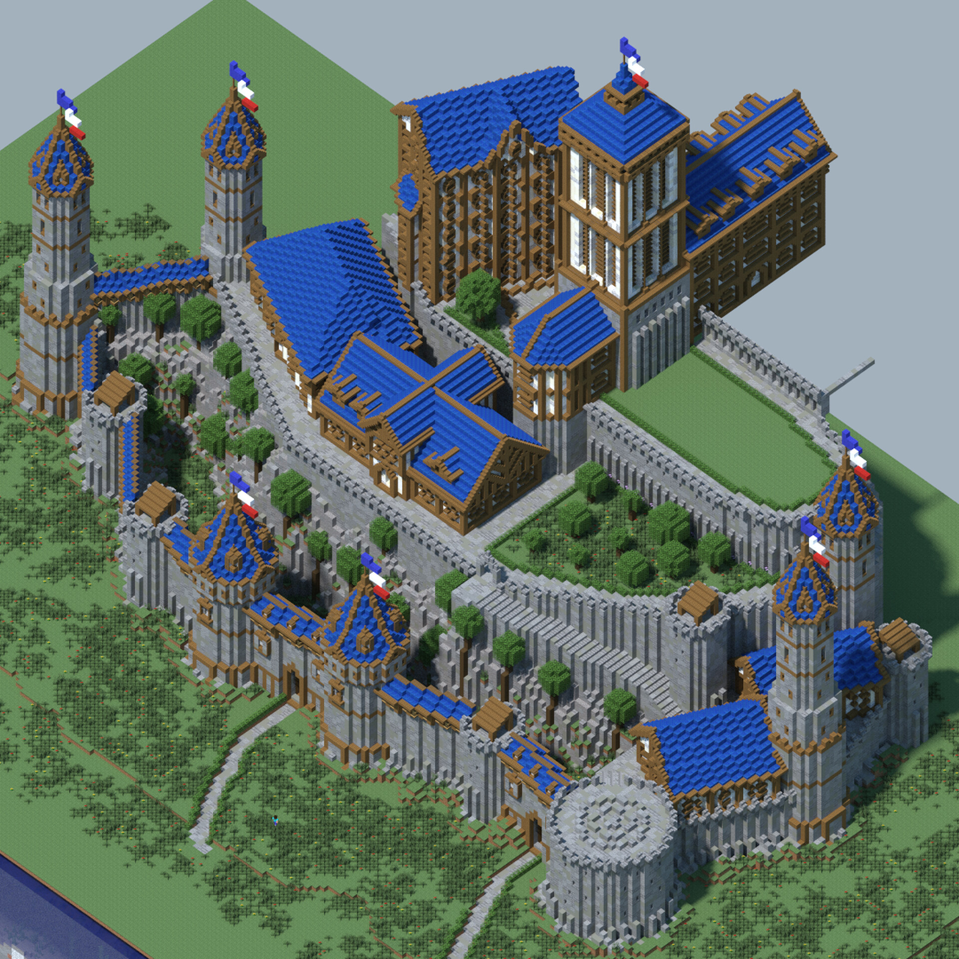 A Minecraft Fantastic Castle/City ! (DOWNLOAD) Minecraft Map