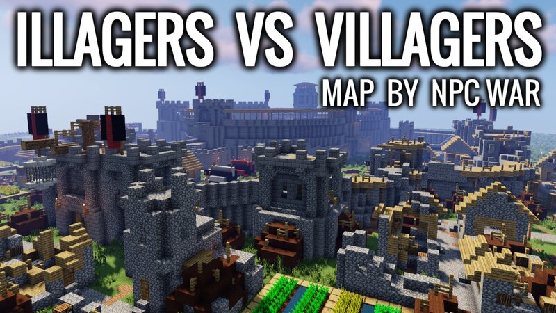 Villager VS Illager Castle (updated) Minecraft Map