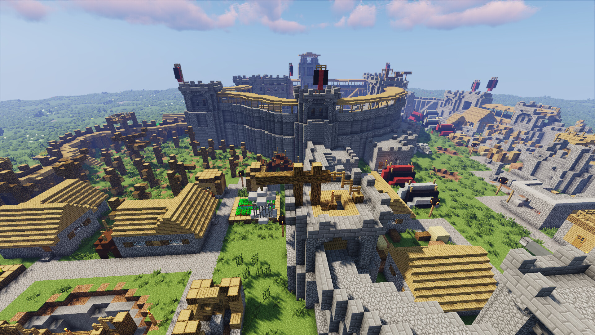 Villager VS Illager Castle (updated) Minecraft Map