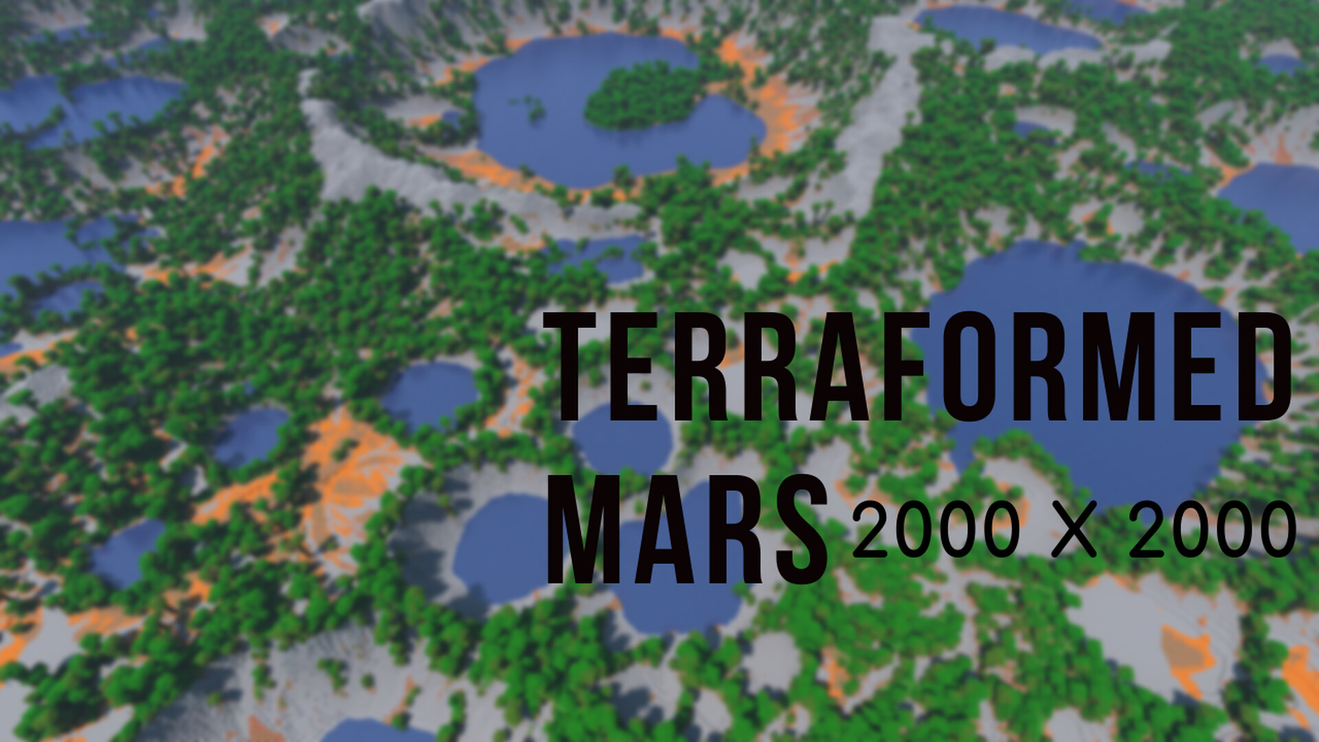 Terraformed Mars ~ 2000x2000 Minecraft Map