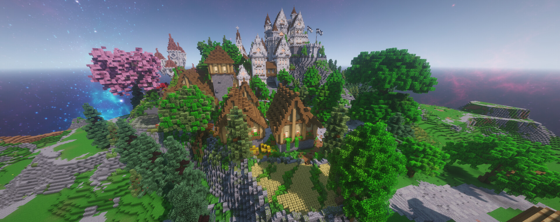 [1.18.2] Medieval Castle with market Minecraft Map