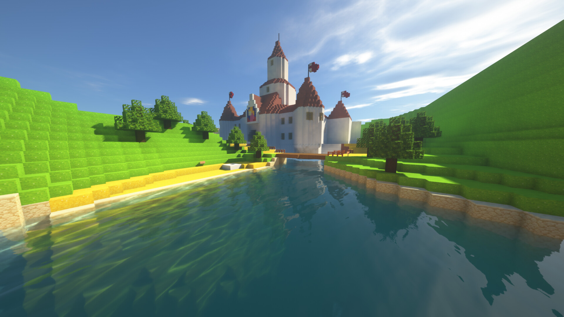 Super Mario 64 Peach Castle (1.18+) Minecraft Map