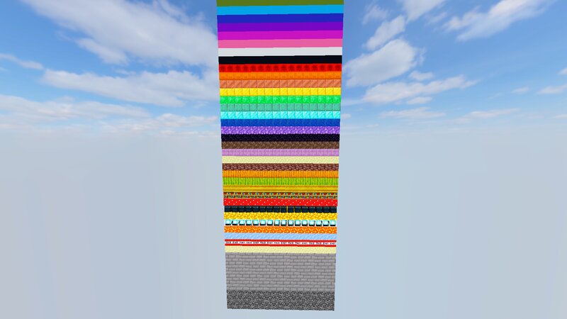 Minecraft Rainbow Chunk 100 Days Minecraft Map