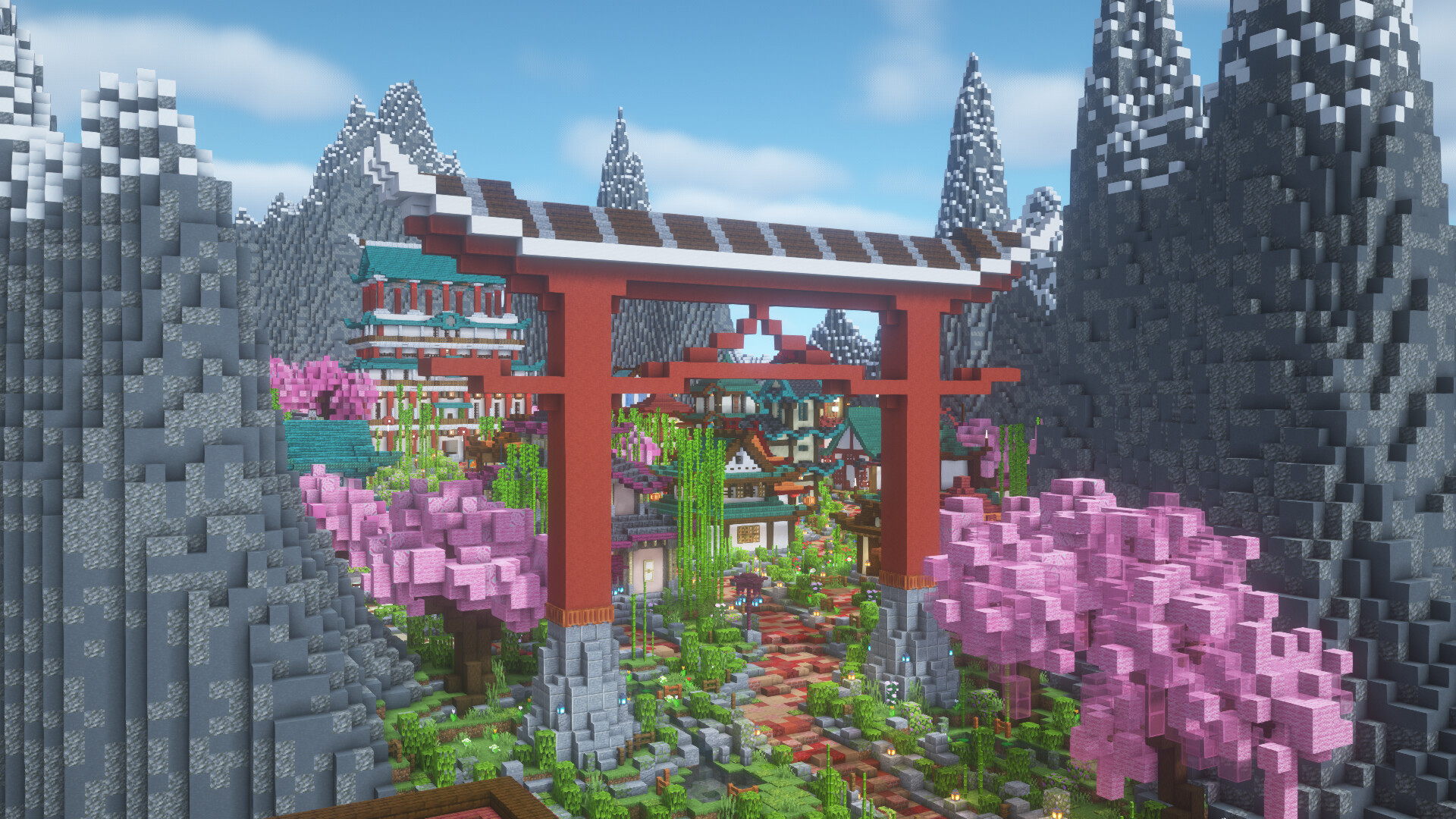 Japanese Group Build Minecraft Map