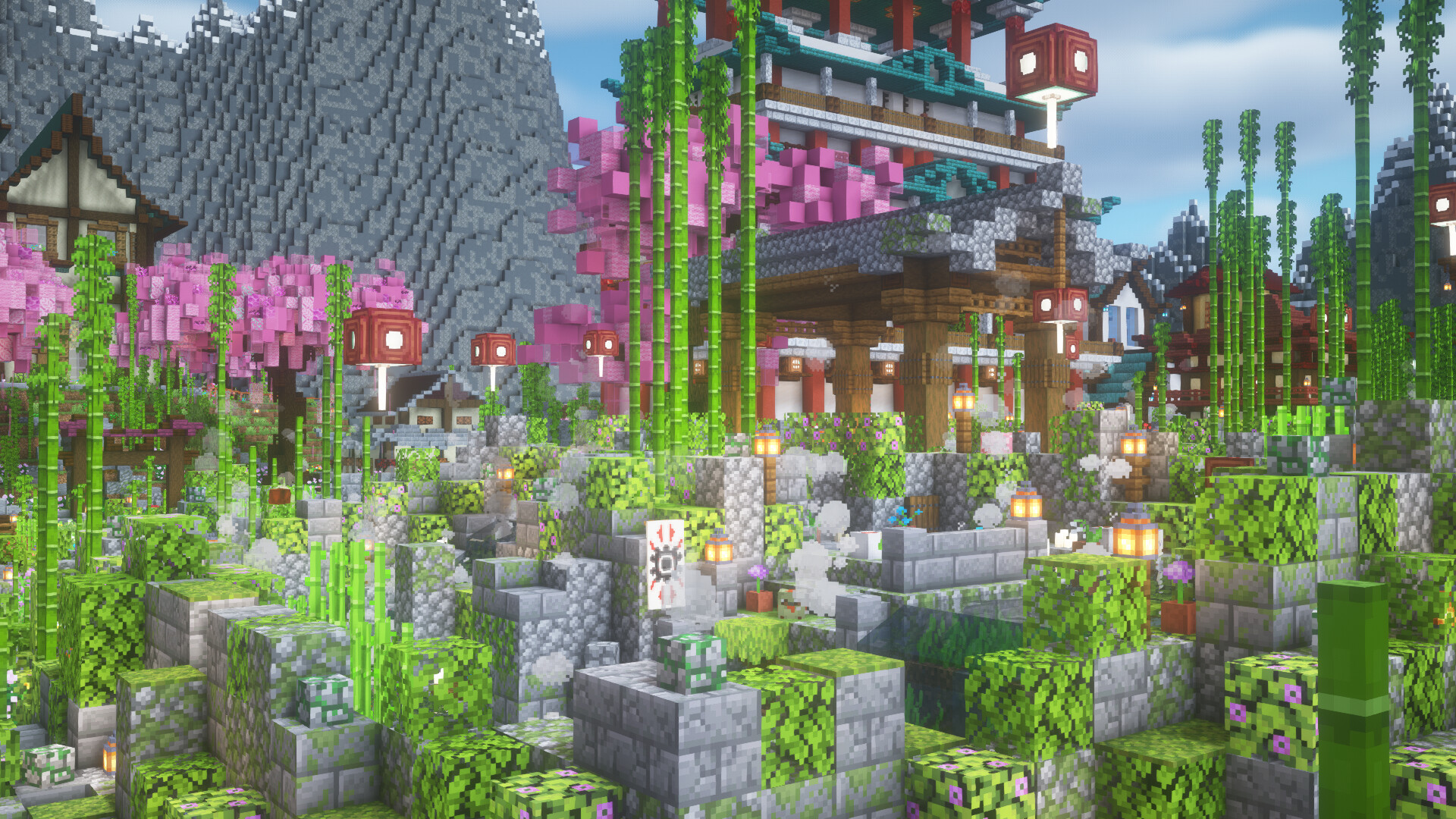 Japanese Group Build Minecraft Map