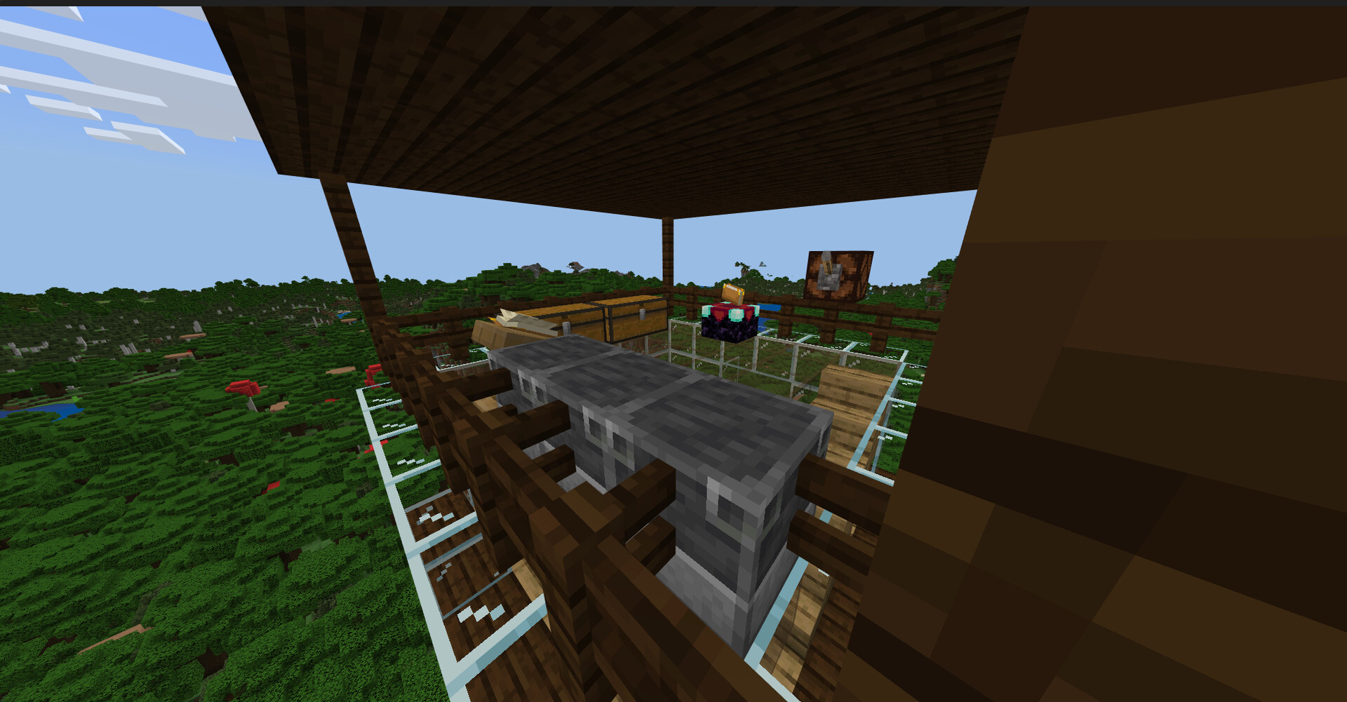 A Minecraft Base in the Air (Bedrock) Minecraft Map