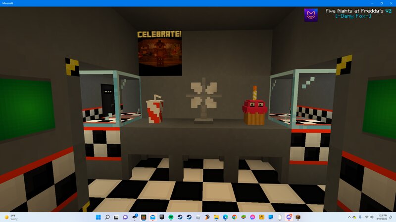 Freddy Fazbear's Pizza bedrock Map Converted!!! Minecraft Map