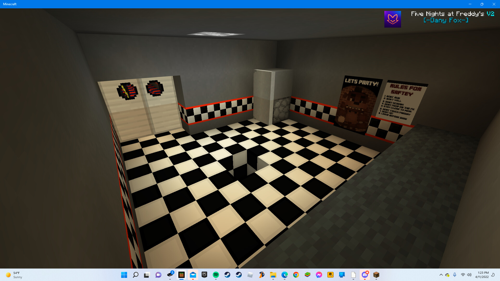Freddy Fazbear's Pizza bedrock Map Converted!!! Minecraft Map