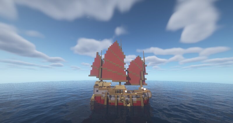 Small trading junk Minecraft Map