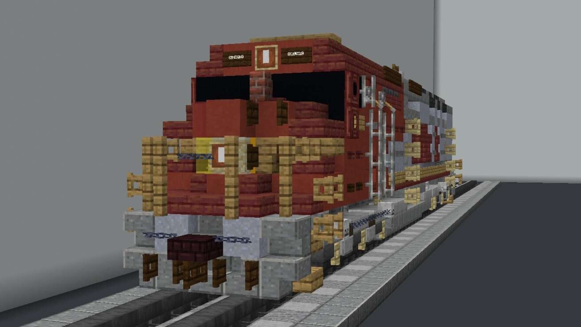 Minecraft Santa Fe EMD FP45 Diesel Locomotive Minecraft Map