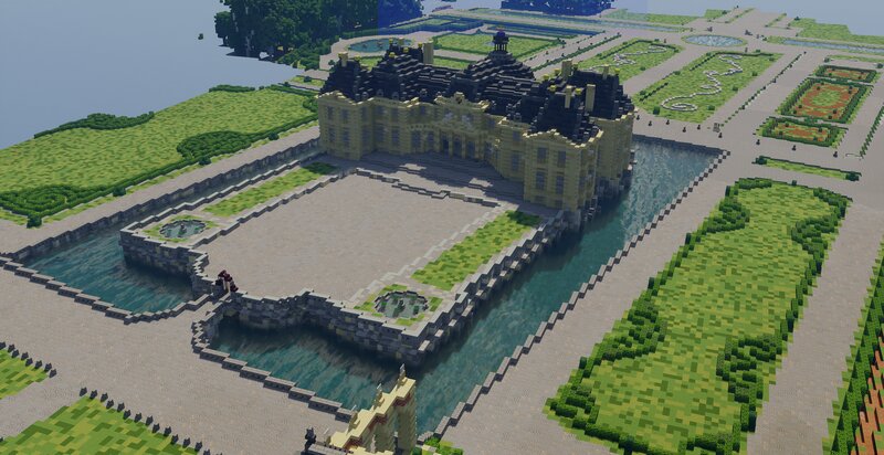 Palace of Vaux-le-Vicomte - BTE 1:1 scale Minecraft Map