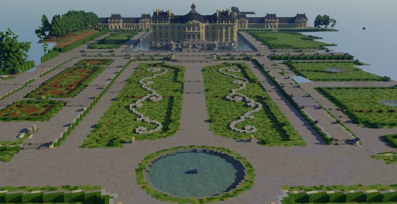 Palace of Vaux-le-Vicomte - BTE 1:1 scale Minecraft Map