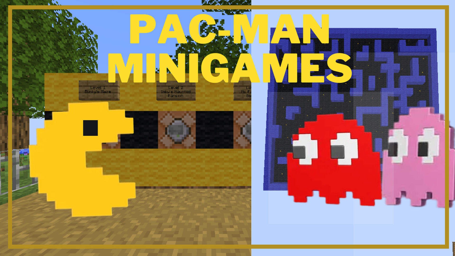 The PAC-MAN Minigames Map! - 1.19 Minecraft Map