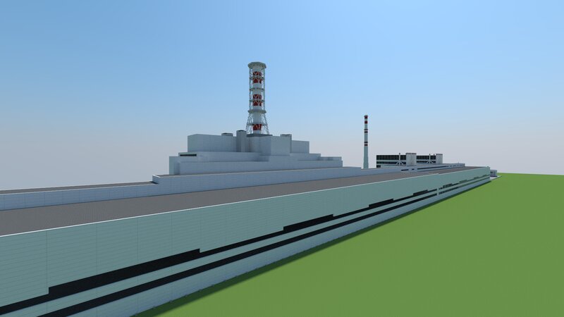 Полесская АЭС, Polessk Nuclear Power Plant, Chernobyl and Kursk npp type. Minecraft Map