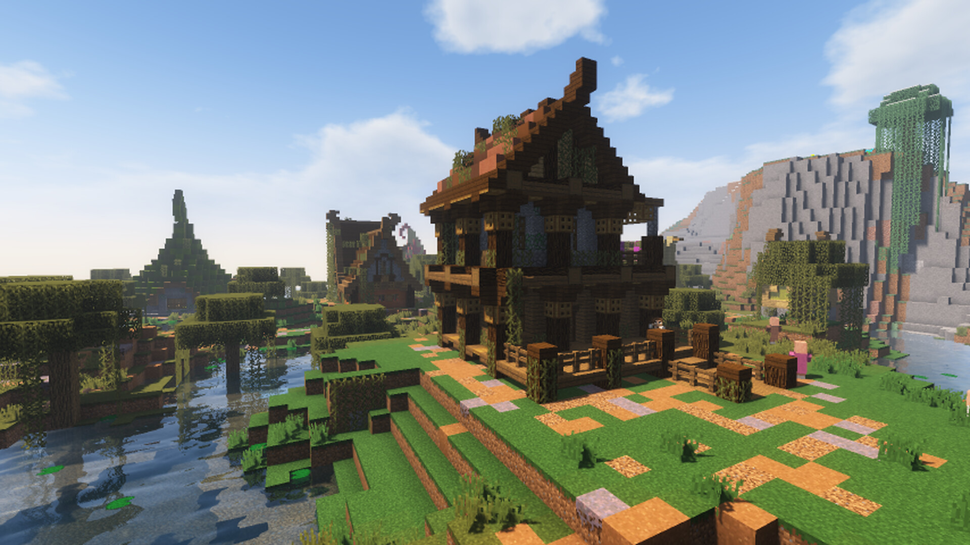 【Minecraft】 魔女の村 / Witch Village ー 1.12.2 ～ 1.19.2 Minecraft Map