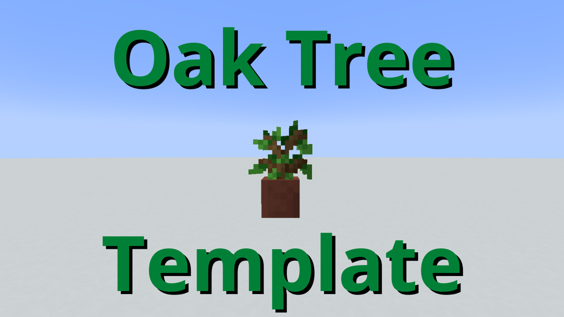 Oak Tree Templates By (Trentity) Minecraft Map